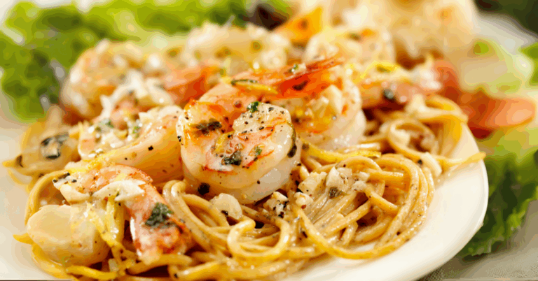 Tofu Angel Hair Seafood Wok Tossed Pasta Recipe