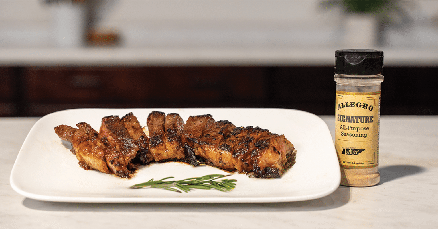 Allegro Pan Seared New York Strip Recipe | Allegro Marinade